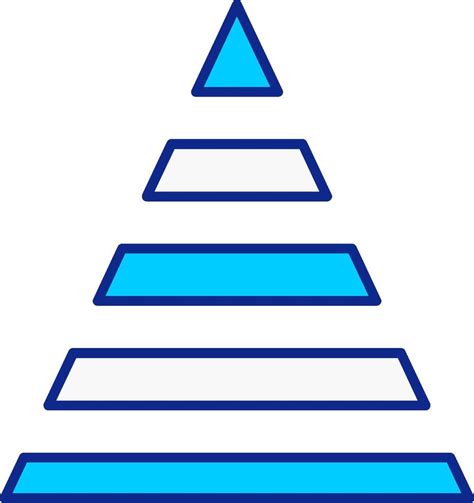 Pyramid Chart Blue Filled Icon 37236007 Vector Art At Vecteezy
