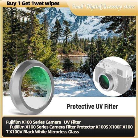 Uv Filter Fujifilm X100 Series Camera Filter Protector X100s X100f X100t X100v Black White