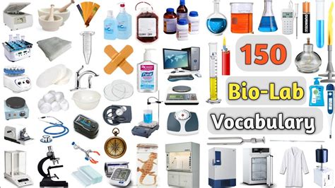 Bio Lab Vocabulary Ll 150 Biological Laboratory Equipments Or Items
