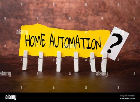 Inspiration Showing Sign Home Automation Word Written On Home Solution That Enables Automating