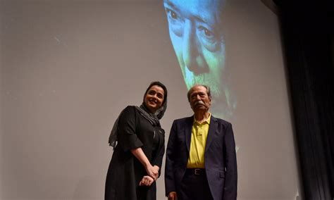 عکس یادگاری ‌برای ترانه علیدوستی با علی نصیریان