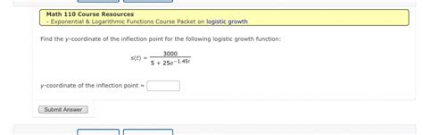 Solved By An Expert Math 110 ﻿course Resourcesexponential And Logarithmic