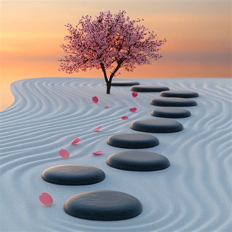 Free Serene Sakura Path Image Tranquility Zen Sakura Download At