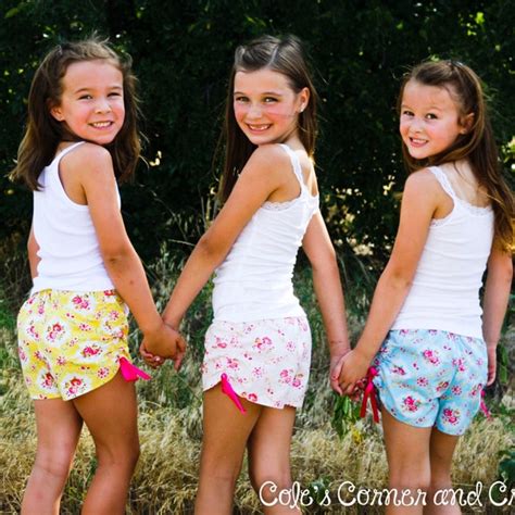 Girl Shorts Pattern Etsy