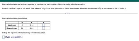 Solved Complete The Table And Write An Equation To Use To Chegg