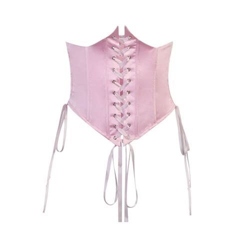 Nituyy Lace Corset Belt Waist Corset Top Women Mesh Open Cup Lace Up