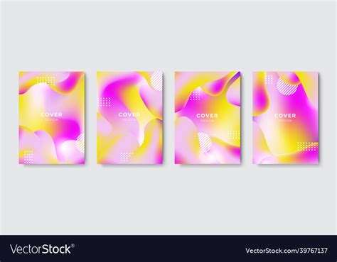 Gradient Flowing Geometric Pattern Background Vector Image