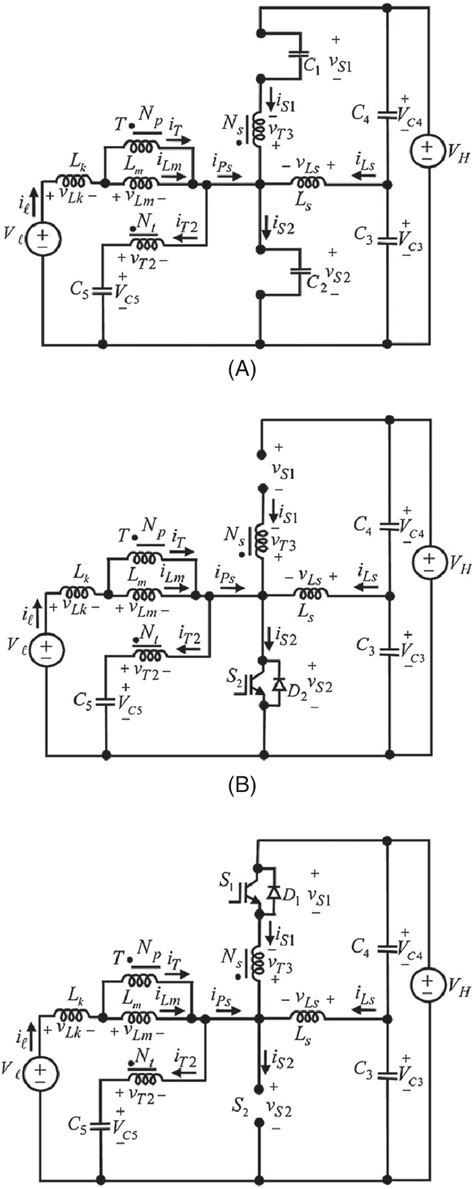 The Equivalent Circuits Of The Proposed Converter A First And Third Download Scientific