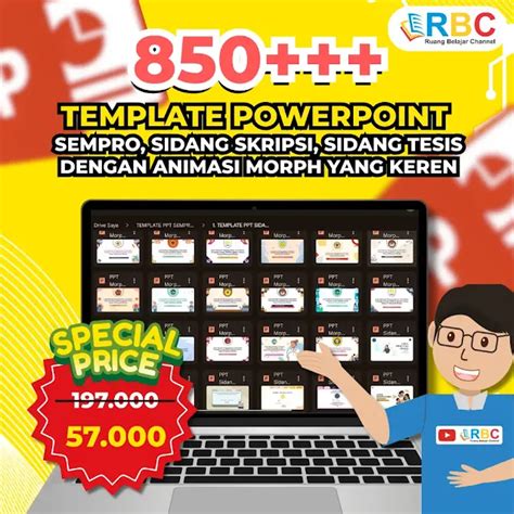 850 Template Ppt Elegan And Profesional Untuk Sidang Tesis Dan Presentasi Akademik Ruang