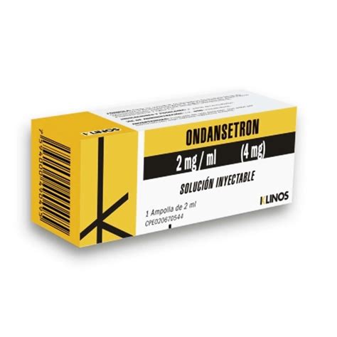 Ondansetrón Solución Inyectable 2mg 4mg 2ml I V Klinos Farmadon La