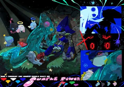 Chao Metal Sonic Chaos Dark Chao And Hero Chao Sonic Drawn By