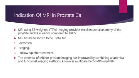 Multiparametric Mp Mri Of Prostate Cancer Pptx