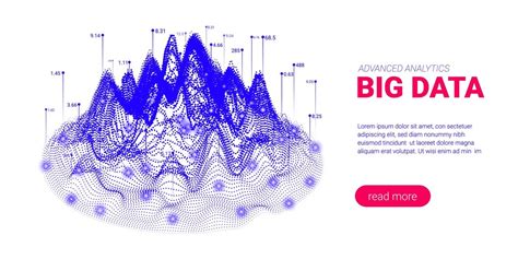Premium Vector Big Data Analysis Abstract Background