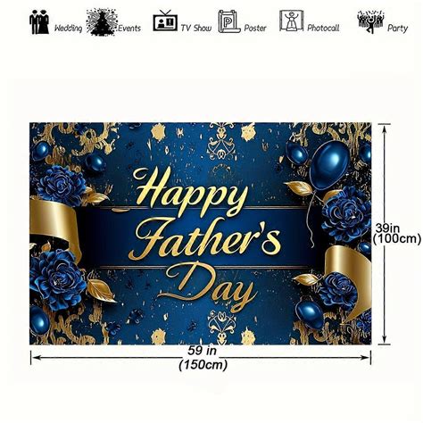 1pc Happy Fathers Day Backdrop I Love Dad Fathers Day Party
