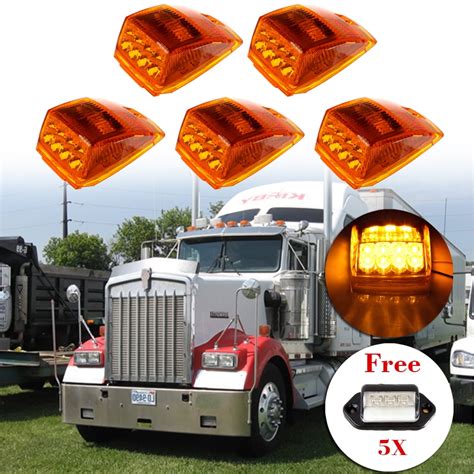 Scitoo Marker Lights 5pcs Amber Cab Marker Clearance Light6x Side Marker Light Replacement Fit