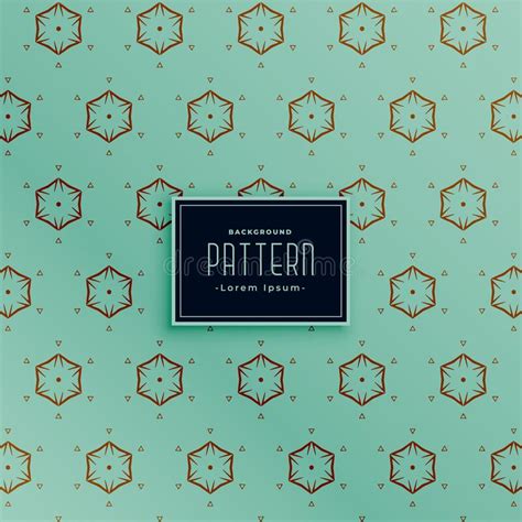 Hexagonal Shape Style Classic Pattern Design Background Stock Vector Illustration Of Fabric