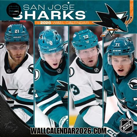San Jose Sharks 2026 New Wall Calendar Wallcalendar2026