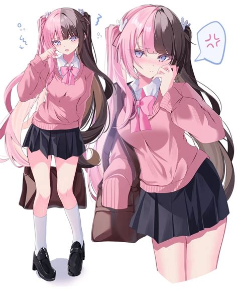 Eugeo 032 Tachibana Hinano Vspo Commentary Request Highres 1girl Anger Vein Black Shoes