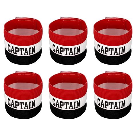 Patikil Captains Armband 6 Pack Elastic Arm Band For Soccer Team