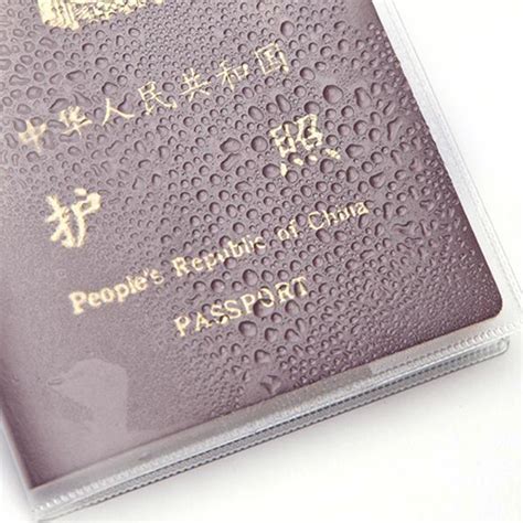 1pc Travel Passport Holder Passport Cover Pvc Passport Bag Travel