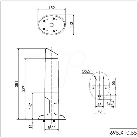 Werma 695 010 55 Cleansign Bm With Continuous Tone 24vdc Mc At Reichelt Elektronik