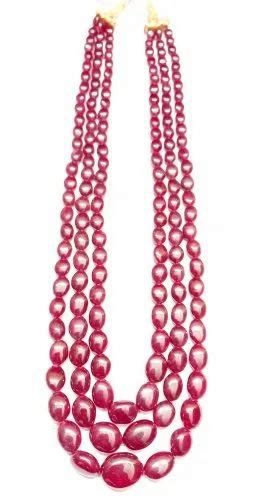 Red Ruby Mala Beads Size 3 Mm Shape Round At ₹ 65carat In Chennai Id 22419900912