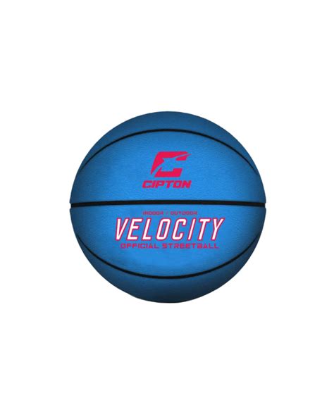 Premium Rubber Basketball Velocity Bluered 295 Cipton Sports
