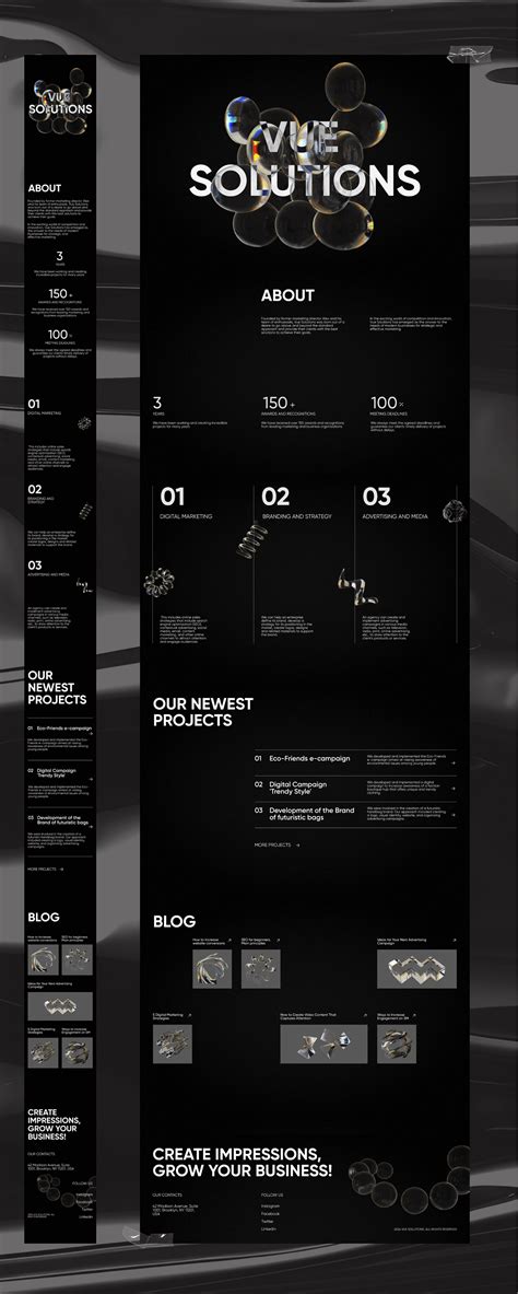 Landing Page For VUE SOLUTIONS Behance