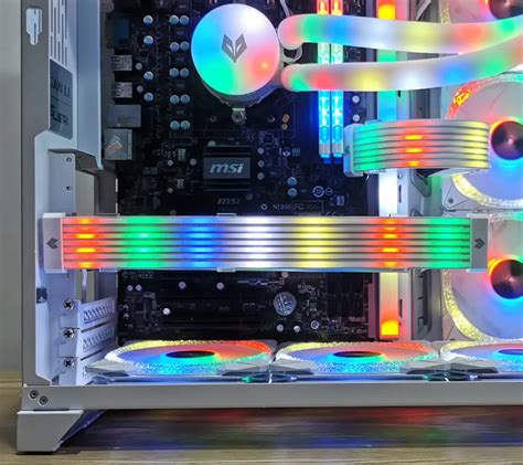 Pc Case Psu Extension Argb Cable Neon Color Line Argb Streamer Motherboard 24pin Graphics Card