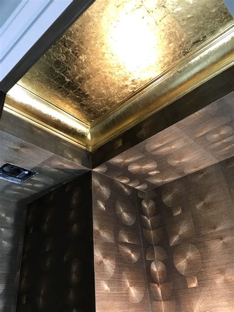 23 Karat Gold Leaf Ceiling For Luxurious Home Decor