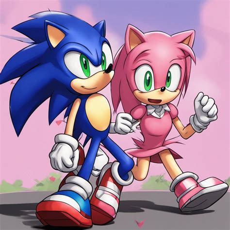 Sonic The Hedgehog And Amy Rose By Legolover1111 On Deviantart