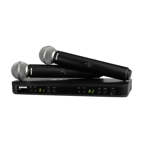 Shure Blx288sm58 Micrófono Inalámbrico De Mano Dual Pop Vox Tiendas
