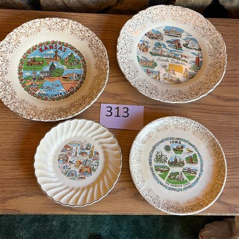 Lot Of State Plates Larger