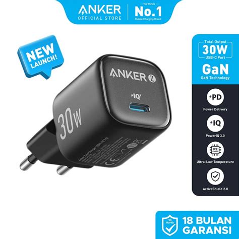 Jual Anker Zolo Gan 30w 20w Adaptor Kepala Charger Type C Pd Ice Cooled Fast Charging A2698
