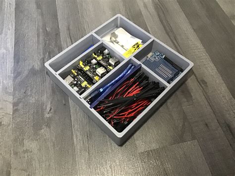 Tray For Mounting Arduino Hero And Breadboard 3d Model By Lewis