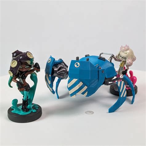 Splatoon Crab Tank Articulated Model 3d Printed In Tpu And Pla