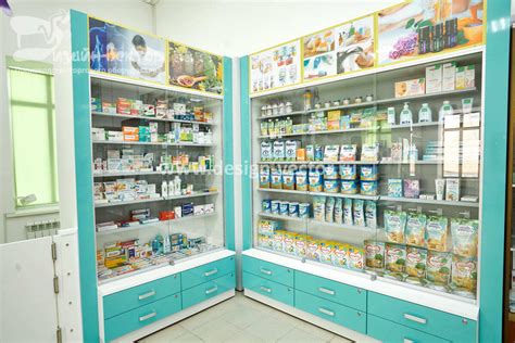 Торговое оборудование для аптеки «VITAmina» Казахстан, г. Уральск