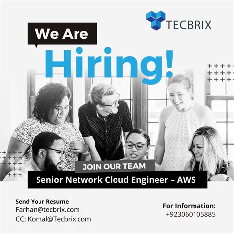 Tecbrix Cloud On Linkedin Hiring Team Cloud Cloudengineer Awsengineer