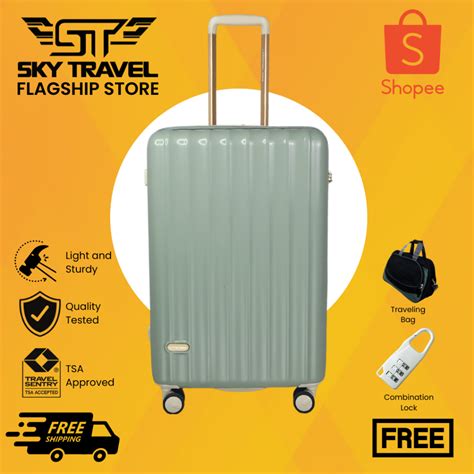 Sky Travel Luggage MEDIUM Size Hard Case Inc With Hinomoto Silent Run Wheels