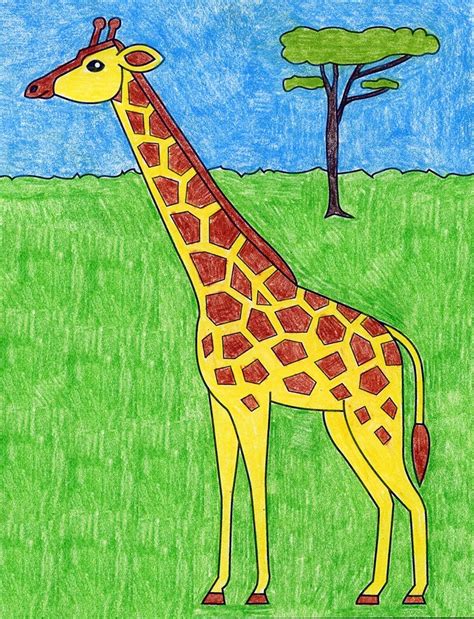 How To Draw A Giraffe How To Draw A Cartoon Giraffe Ekotg