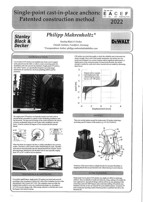 Pdf Single Point Cast In Place Anchors Patented Construction Method