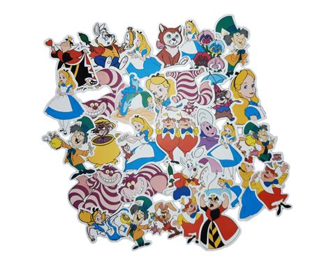 Alice In Wonderland Stickers Vinyl Sticker For Laptop Scrapbook