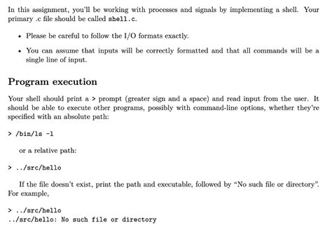 In This Assignment You Ll Be Working With Processes Chegg