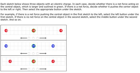 Solved Each Sketch Shows Three Objects With An Electric Chegg Com