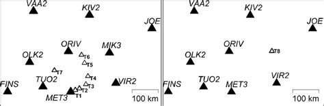 Test Points And Reference Station Configurations For Interpolation