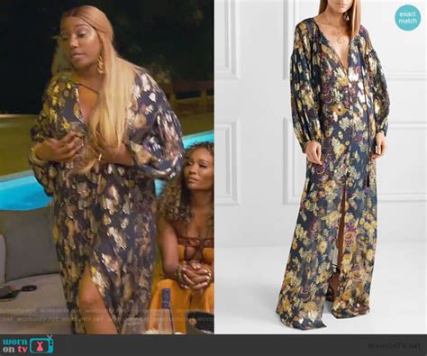 Wornontv Nenes Blue Metallic Dress On The Real Housewives Of Atlanta