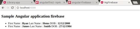 Firebase With Angular