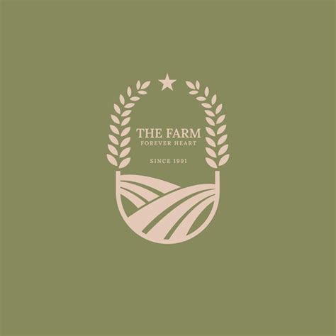 Premium Vector The Farm Logo