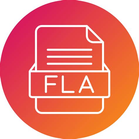 fla file format vector icon 29463587 vector art at vecteezy
