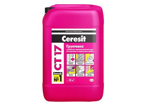 Грунтовка водно-дисперсионная глубокого проникновения CT 17 PRO CERESIT ...